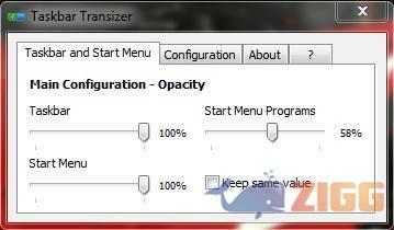 Download Taskbar Transizer - Zigg